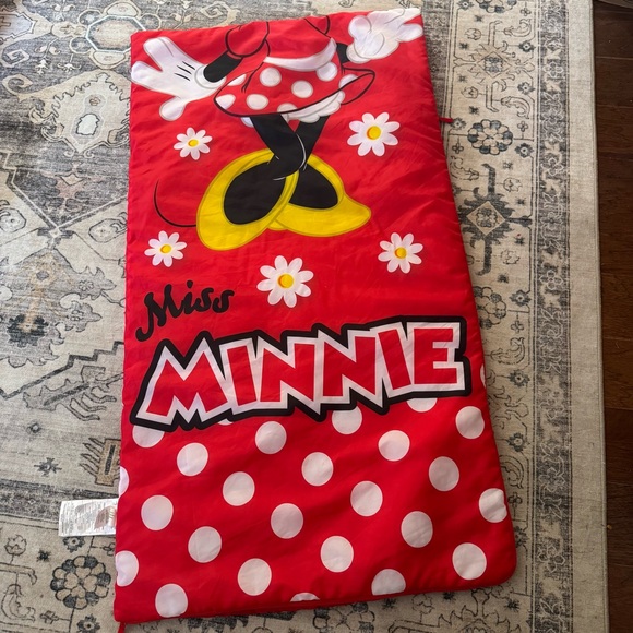Disney | Other | Disney Snuggle In Miss Minnie Mouse Sleeping Bag Red ...